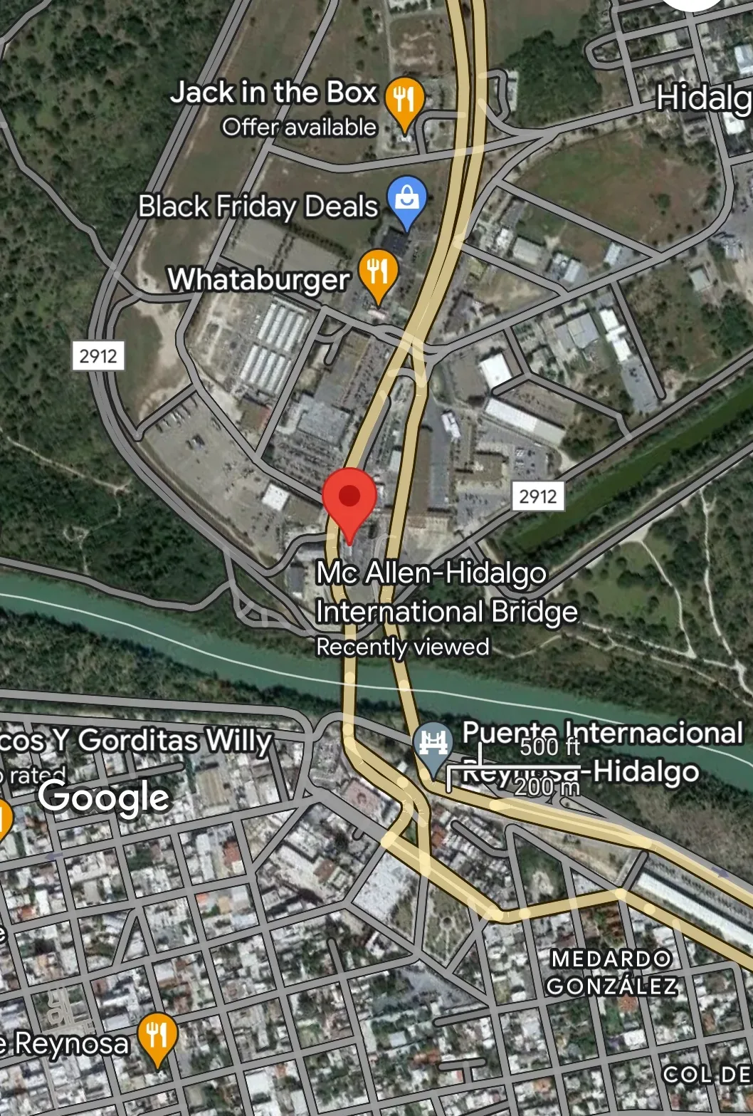 Hidalgo International Bridge - Cross Border Coverage