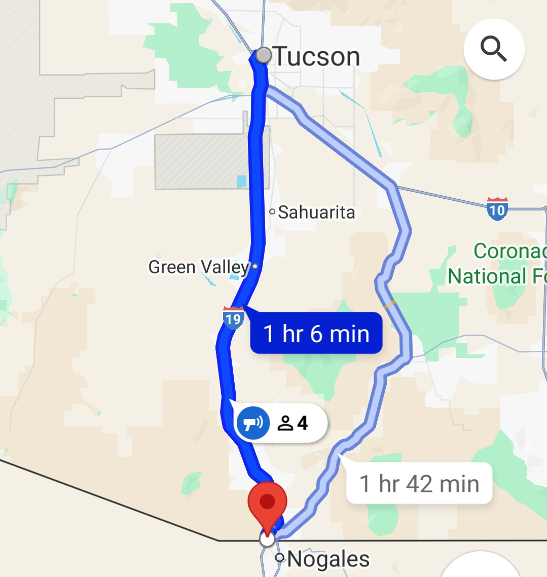 Driving from Tucson to the Mexico Border - Cross Border Coverage