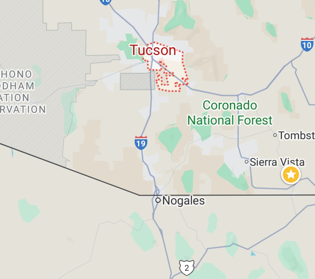 Driving from Tucson to the Mexico Border - Cross Border Coverage